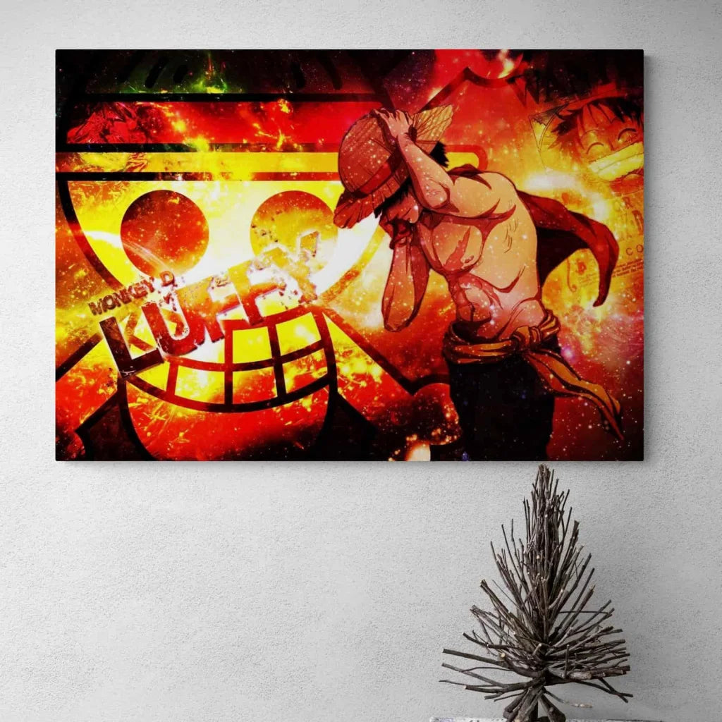 One Piece Gold Edition vægbillede | Dekoration til engrospris ...
