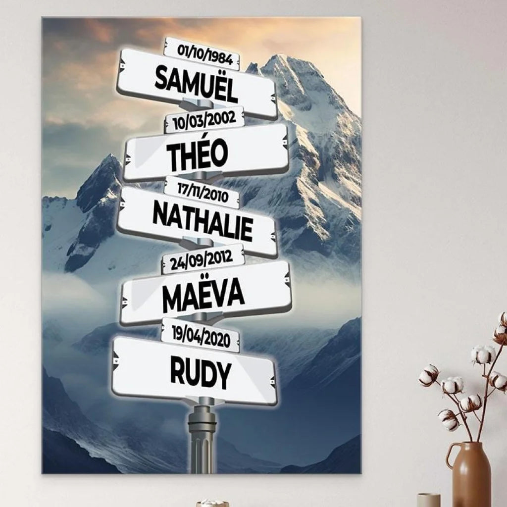 Tableau Personnalisé Prénoms | Les Promos -25% et Livraison Gratuite ...