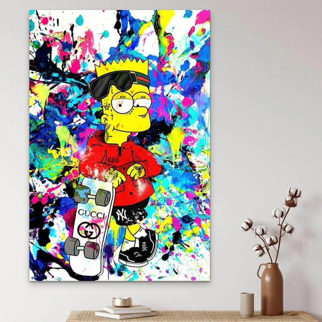 Tableau Street Art | Bart et Gucci – Montableaudeco